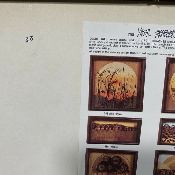 Virgil Thrasher | Art | Vintage Mcm Virgil Thrasher Series Lucid Lines ...